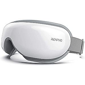 RENPHO Eye Massager with Heat, Birthday Gift Bluetooth Music Heated Eyeris 1 Massager for Migraines, Relax and Reduce Eye Strain Dark Circles Eye Bags Dry Eye Improve Sleep, Gift for Wife/Men