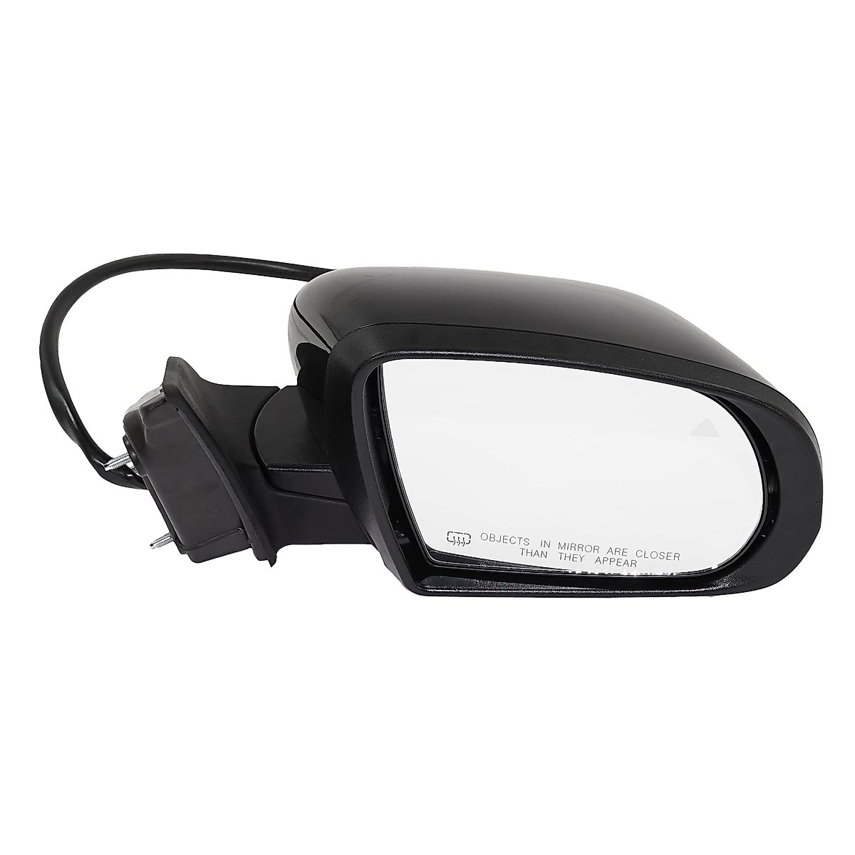 Kool Vue Driver & Passenger Side Power Heated Mirrors for Jeep Cherokee 2014-2018 Manual Fold With Signal Light, Blind Spot Monitor, Puddle Lamp & Auto-Dimming; Without Memory Paintable