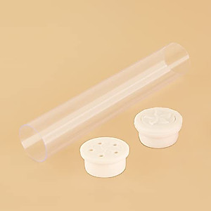 BAOFALI 20Pcs Large Clear Plastic Empty Tubes Storage Transparent Plastic Test Tube Container Both Ends with Lid Tubes Bead Container Set forDIY Craft Supply Storage Candy Storage（5 x1inch）