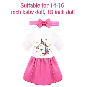 BNUZEIYI Baby Doll Accessories -Baby Doll Feeding and Caring Set with Diaper Bag Bottles for Girls Toys Gift, Stuff Doll Clothes fit 14-16 Inch Doll and 18 Inch Doll