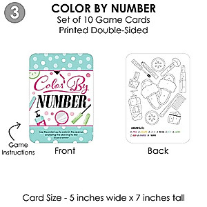 Big Dot of Happiness Spa Day - 4 Girls Makeup Party Games - 10 Cards Each - Gamerific Bundle