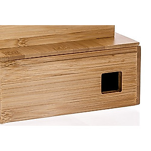 Prosumer's Choice Bamboo Cell Phone Charging Stations | Charging Stand for Mobiles, Tablets, Smartphones, iPads | Desk Organizer| Docking Station | Desk/Floor Cord Cover | Cell Phone Accessories