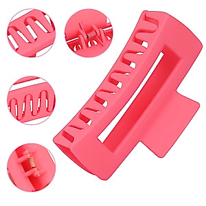4 Pack Claw Clips Flower Hair Clips Banana Hair Claws Large and Small Rectangular Hair Clips for Women Girls Hair Jaw for Thin Thick Hair