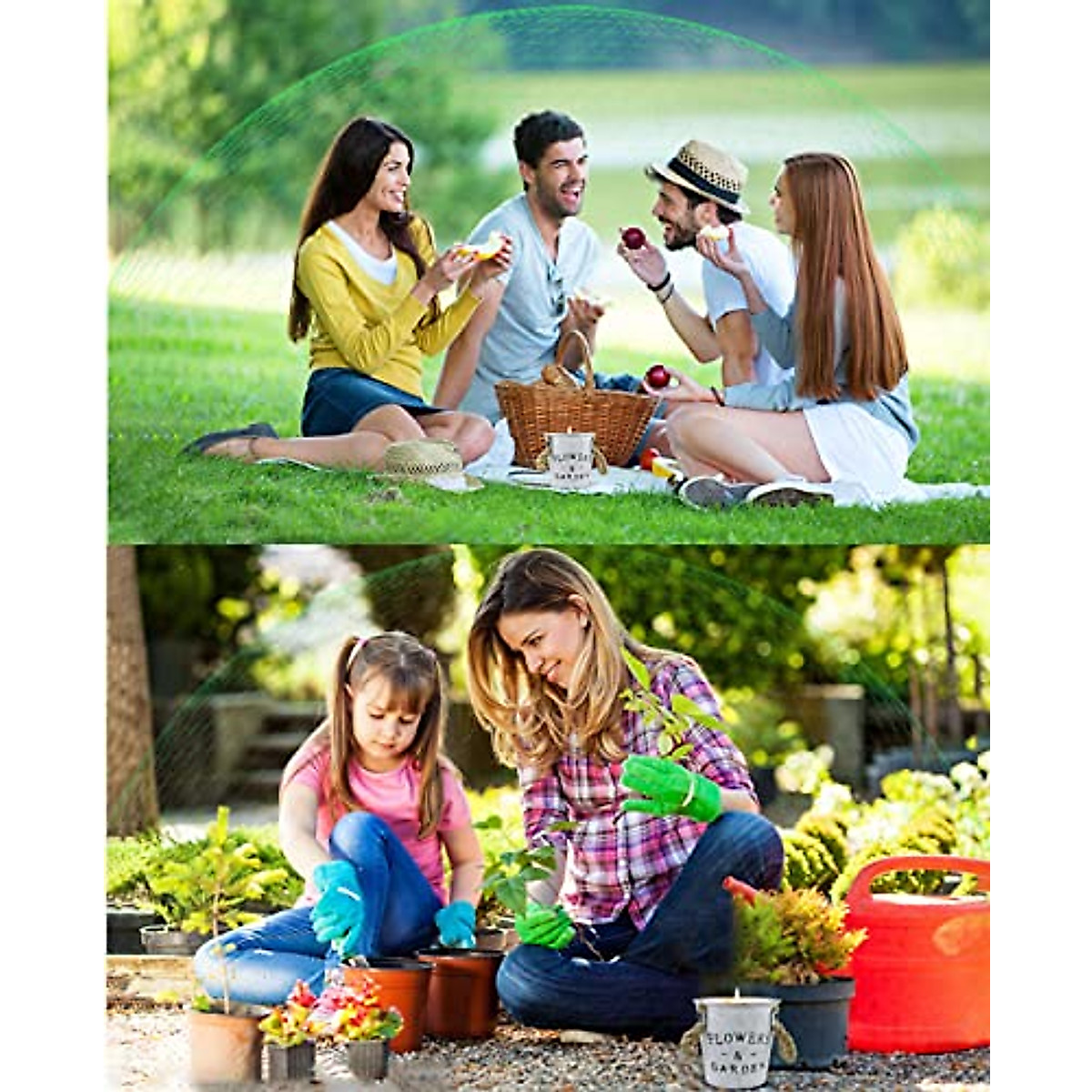 Citronella Candles Outdoor, 13.5 Oz 50 Hours Long Lasting, Citronella Scented Candle, Soy Candle with Fresh Citronella Oil for Camping, Garden, Patio, Backyard, Balcony, Indoor-Outdoor, Pack of 2