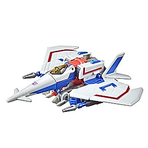 Transformers Bumblebee Cyberverse Adventures Toys Deluxe Class Starscream Action Figure, Seeker Strike Action Attack, 5-inch