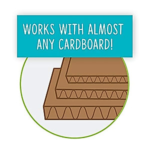 Atwood Toys Box Lox 98 pcs Creative Cardboard Building kit - Construction Toys for Girls and Boys Educational STEM (Blue Deluxe)