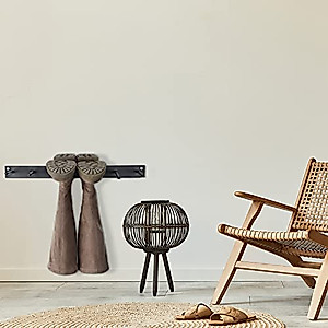 Vesici Metal Freestanding Boot Rack Wall Mounted Boot Rack Organizer Tall Boots Stand Alone Shoe Holder 6 Pairs Tall Boots Inverter Holder, Store Tall Knee High for Hiking, Riding (Black, Metal)