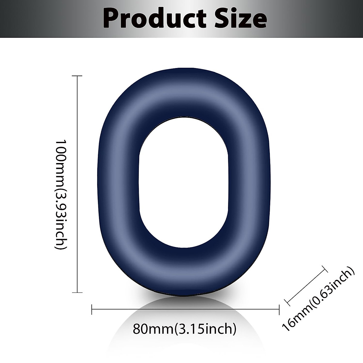 Adhiper Silicone Ear Pads Cover Protector for Sony WH-1000XM5 Headphone Cushions,Sweat-Proof and Washable Ear Cushions Cover for Sony WH-1000XM5(WH1000XM5) (Dark Blue)