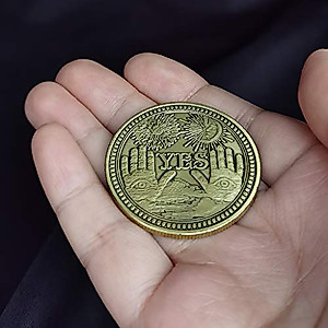 Yes No Challenge Coin Decision Maker Coin (Bronze)