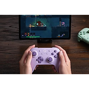 8BitDo Ultimate 2C Wireless Controller for Windows PC and Android, with 1000 Hz Polling Rate, Hall Effect Joysticks and Triggers, and Remappable L4/R4 Bumpers (Purple)