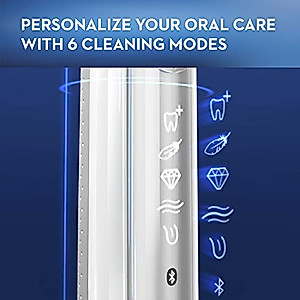 Oral-B GENIUS X Electric Toothbrush with 3 Oral-B Replacement Brush Heads and Toothbrush Case, White (Packaging May Vary)