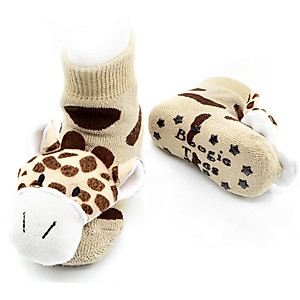 Piero Liventi Giraffe Boogie Toes Rattle Sock, 1-Pair (1-2Y)