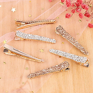 12 Pcs Rhinestone Alligator Hair Clips Fancy Crystal Duckbill Hair Clips for Women Girls Hair Styling Tools Accessories