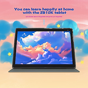 ATOZEE Kids Tablet, 10 Inch Tablet, Android Kids Tablet, WiFi Bluetooth Dual Camera Safety Eye Screen, Parental Control App, 32GB ROM 2GB RAM Quad Core CPU, with Cartoon Tablet Protective Cover.