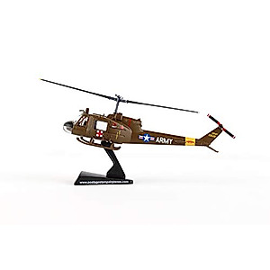 Daron Worldwide Trading Postage Stamp UH-1 Huey MEDEVAC US Army Vehicle (1/87 Scale)