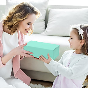 MONDEPAC Gift Box 12" x 6" x 4" with Magnetic Closure Lid Gift Box for Presents,Bridesmaid Gifts Box, Magnetic Gift Box for Gifts,Birthday Gift Box,Magnetic Gift Box for Wrapping Gifts (Sky Blue)