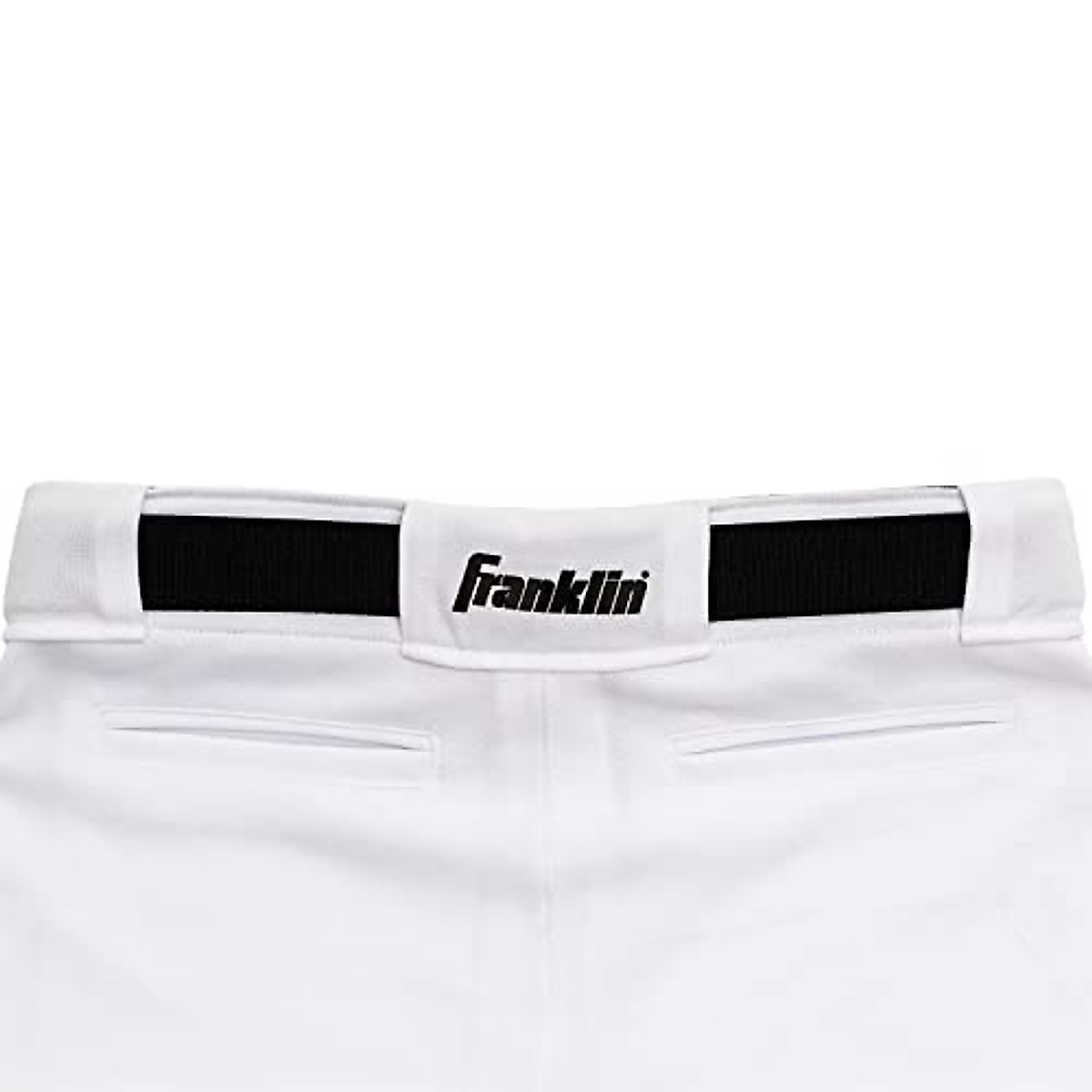 Franklin Sports Youth Baseball + Softball Pants - Knee High White Baseball Pants for Kids - Boys + Girls Knicker Style with Belt Loop - White - Extra Large