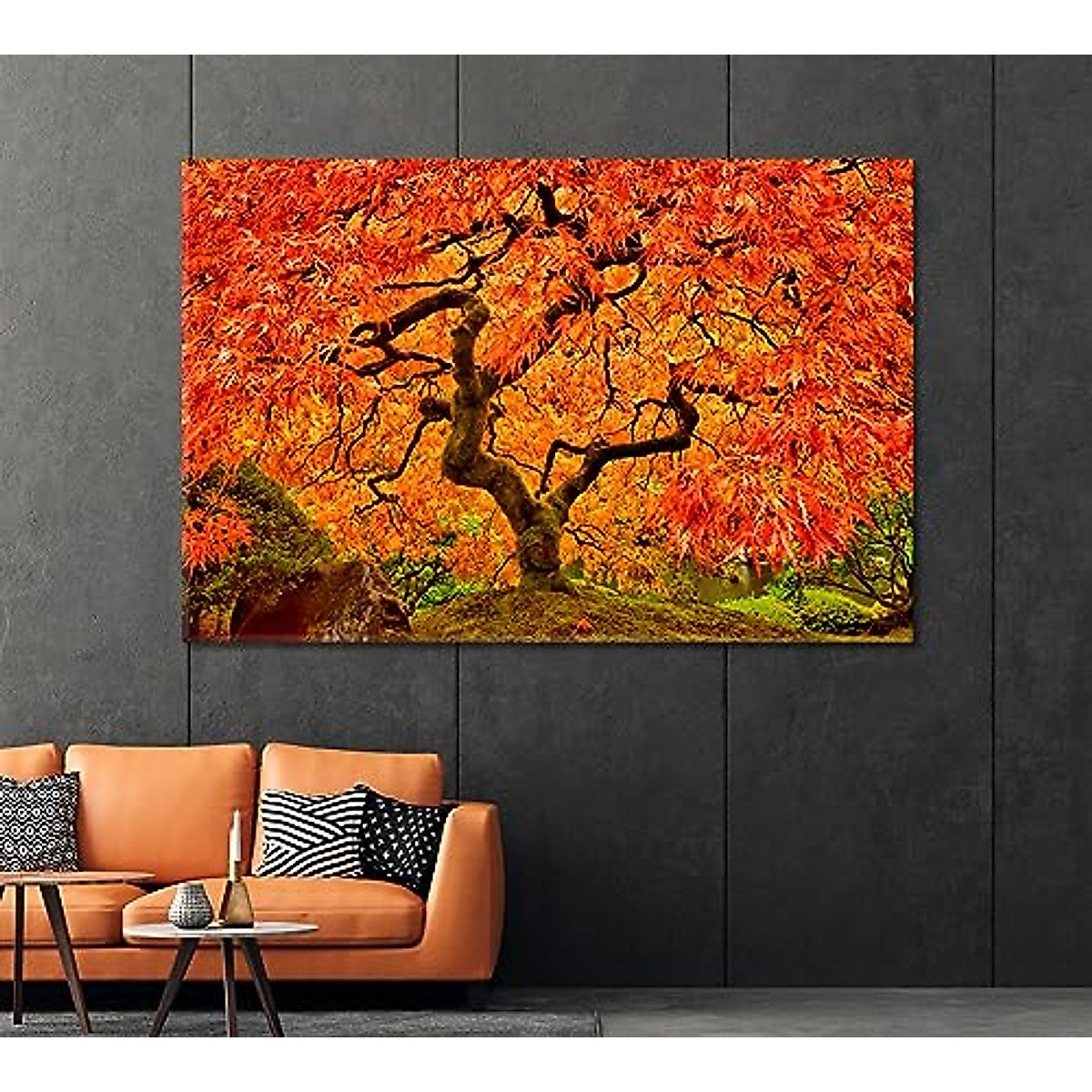 Japanese Maple in Autumn Canvas Print 5 Panels / 36x24 inches