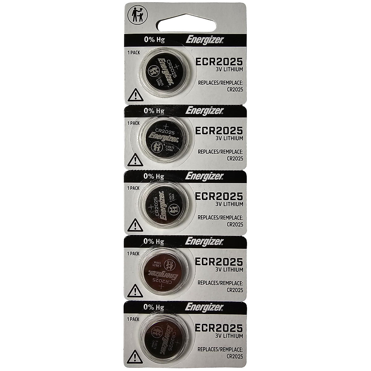 Energizer CR2025 Lithium Battery, Card of 5ORMD