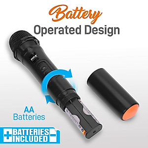 Pyle Wireless Portable PA Speaker System - 600W Bluetooth Compatible Rechargeable Battery Powered Outdoor Stereo Speaker Microphone Set w/ 30-Pin iPod Dock, - 1/4" to AUX RCA Cable - Pyle PWMA930IBT