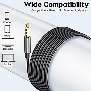 Wired Earbuds Headphones with Microphone, Half in-Ear Headphones with Mic Built-in Volume Control, High Bass Stereo Wired Earphones for iPhone, iPad, Android, MP3, Samsung Most 3.5mm Audio Devices