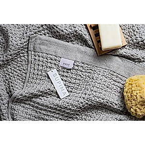 Ravel Silver Infused Waffle Towel - USA Grown Supima Cotton, Quick Drying, Lightweight and Absorbent - Waffle Weave Design - Luxury Towel (Bath, Dune Brown)