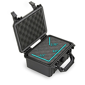 CASEMATIX Graded Card Case Storage Box For Sports Cards Compatible With 8 BGS, 13 FGS or 11 GMA PSA Graded Trading Card Slabs and More Collectible Cards - Airtight, Waterproof and Includes Padlock