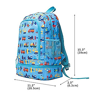 Kids Backpacks for Boys and Girls,Cute Lightweight Bookbag Toddler Preschool Backpack with Insulated Lunch Bag