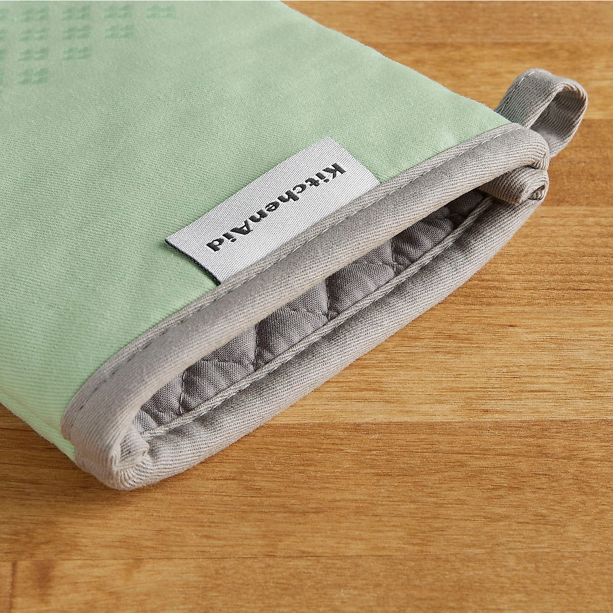 KitchenAid Asteroid Oven Mitt Set, 7"x12.5", Pistachio Green, 2 Piece