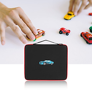 Brappo Hard Portable Toy Organizer Compatible Hot Wheels Cars and Matchbox Cars,Holds 27 Hot Wheels children's toy cars.(Box Only)