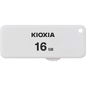 Kioxia U203 Slide TransMemory 16GB USB2.0 Flash Drive Portable Data Disk USB Stick White LU203W016GG4