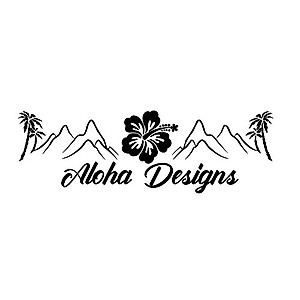 Aloha Hawaii Hibiscus & Mahalo Beer Can Coolers Sleeves (2-Pack) & 1 Aloha Decal - Soft Insulated Beer Can Cooler Sleeves - 5mm Neoprene Collapsible Black Can Sleeves for Soda, Beer & Water Bottles