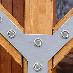 #10 x 3/4" Hex Washer Head Self Drilling Screw, Self Tapping Sheet Metal Screws, 410 Stainless Steel, 100 PCS