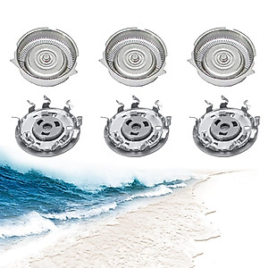 FLN SH50/52 Replacement Heads for Series 5000, Razor Blades Lift and Cut Sharp No Pulling Hair Shaver Heads Easy Install