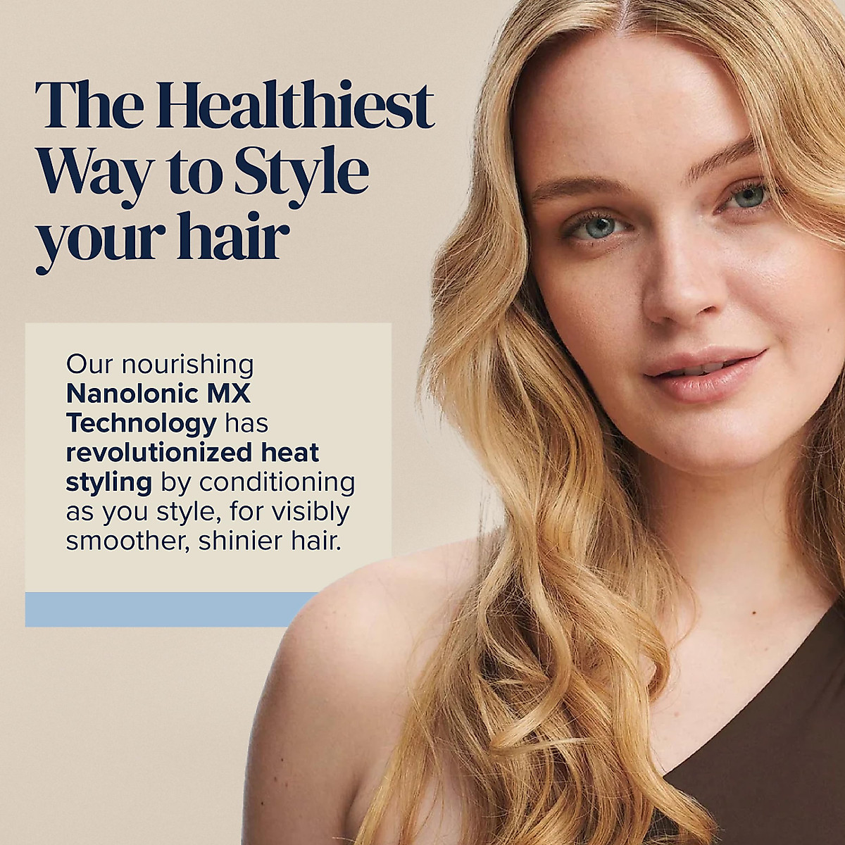 Bio Ionic Long Barrel Styler, 1.25" Curling Iron with Moisture Heat Technology & NanoIonic MX, Verstatile Curling Wand with Longer Barrel for Large Sized Soft Curls & Waves