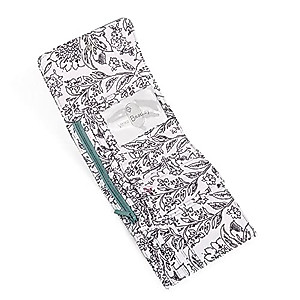 Vera Bradley Women's Performance Twill Riley Compact Wallet With RFID Protection, Tiger Lily Blue Oar, One Size