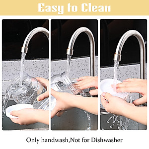 Tanlade 16 Pack 34 oz Plastic Jars with Lids Clear Storage Container Wide Mouth Large Empty Food Mason Jars for Crafts Dry Food Butter Honey Storage