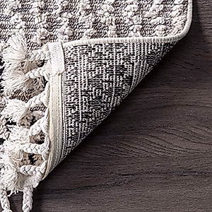 nuLOOM Talula Soft Textured Tassel Area Rug, 8' x 10', Beige