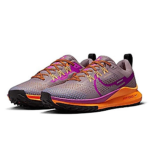 Nike Women's React Pegasus Trail 4 Running Shoes (Purple Smoke/Vivid Purple, us_Footwear_Size_System, Adult, Women, Numeric, Medium, Numeric_8)