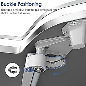 LIVOSA Magic Corner Kitchen Cabinet Pull Out Organizer with 2 Non-slip Tiers Swing Tray and Soft Close for 36" Cabinets, Right Handed Open, Grey