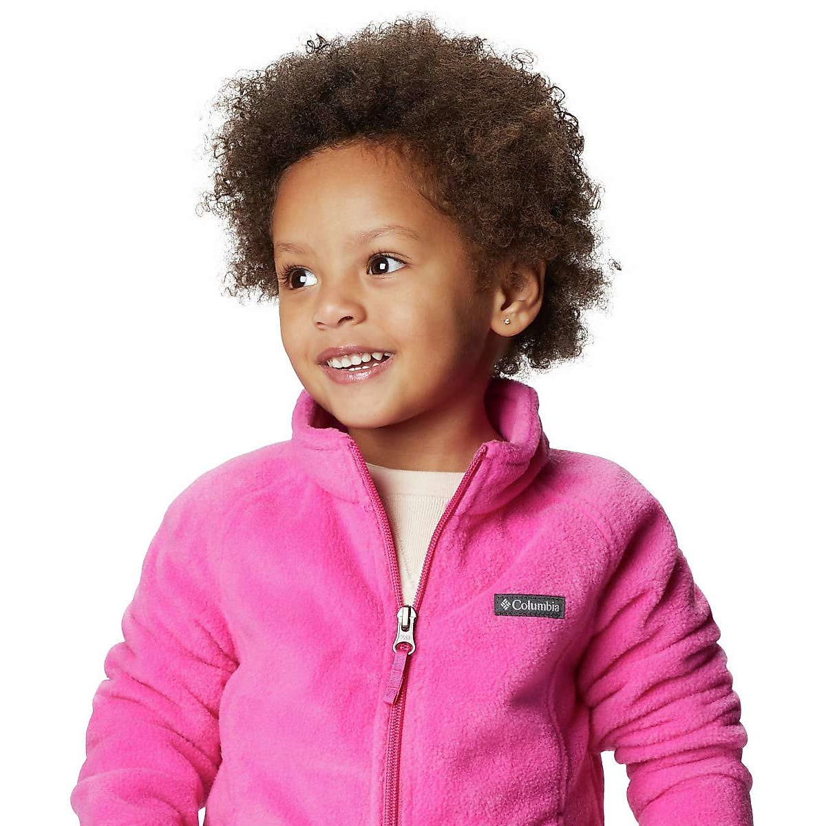 Columbia unisex-baby Benton Springs Fleece Jacket, Pink Ice, 18-24 Months