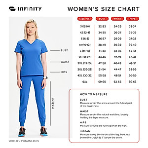 Infinity Cherokee Lab Coat For Woman With 2 Pockets Moisture Wicking & Wrinkle-Resistant Fabric 1401A, XL, White