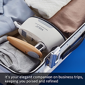 YIKA 2-in-1 Portable Clothes Steamer & Iron - Ceramic Coated Panel, Fast Heat-Up, Adjustable Heating & Steaming, Professional Handheld Fabric Wrinkle Remover for Home, Travel, and Office Use