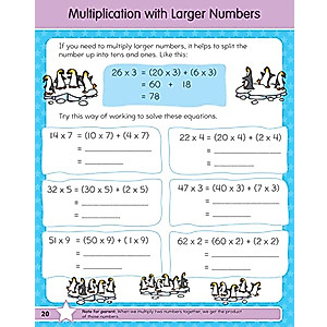 Third Grade Math Workbook Ages 8 to 9: 75+ Activities Multiplication & Division, Fractions, Area & Perimeter, Data, Math Facts, Word Problems, ... (Common Core) (English and Korean Edition)