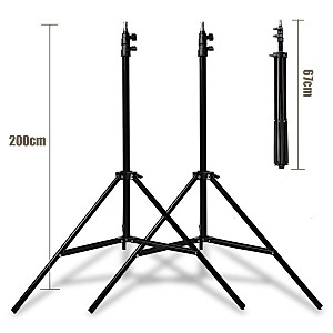 Godox Professional Studio Strobe Lights Kit for Photography, Strobe Softbox Lighting Kit, 2x180W 5600K Monolights with Trigger, Softbox, Light Stands