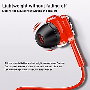 Neckband Bluetooth Headphones,HD Stereo Wireless Sports Earphones,Around Neck Bluetooth Headphones Noise Cancelling Mic,Magnetic Attraction