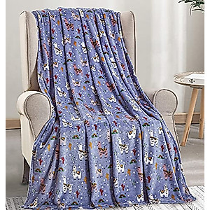 Décor&More Whimsy Collection Microplush Throw Blanket (50" x 60") - Llama Llama