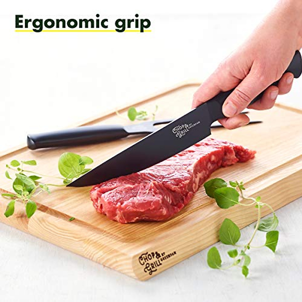 GreenPan Chop & Grill Chef's Knife & Chef's Fork Set