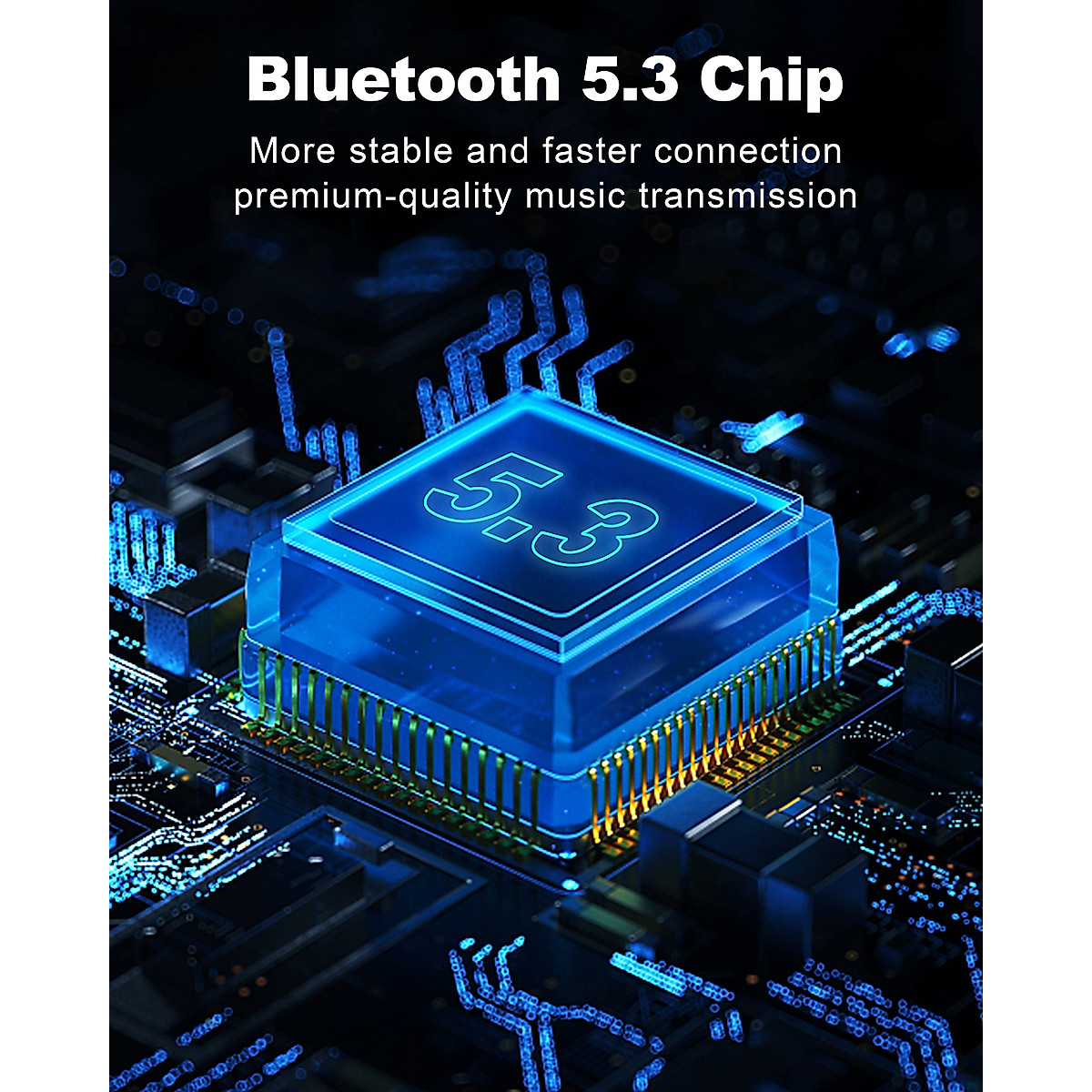 Dual PD 40W Type-C USB Car Charger Bluetooth Car Adapter Bluetooth 5.3 FM Transmitter for Car with Microphone & HiFi Sound MP3 Music Player Radio Audio Receiver Support Hands-Free Calling