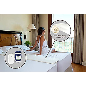 Insieme 12" Extra Wide Bed Bridge Twin to King Converter Kit – Use to Easily Combine 2 Twins to King or Plug Gap Between Split King Adjustable Mattresses. V-Shaped Wedge, Light, Thin & Strapless.